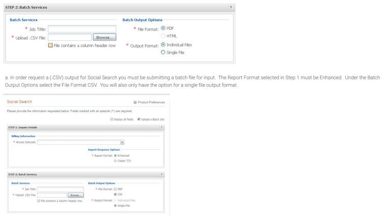 Batch Help | Experian Access