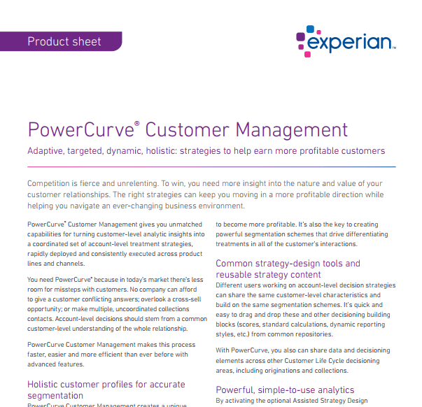 Portfolio management |Portfolio management tools | Experian