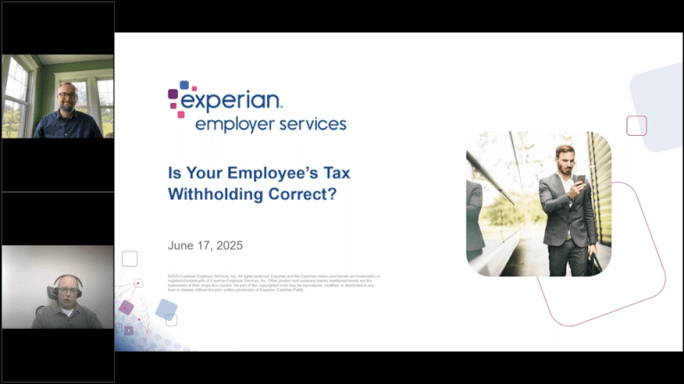On-demand Webinars | Experian Employer Services