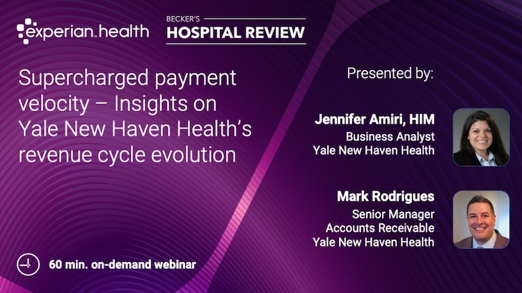 Supercharged Payment Velocity | On-Demand Webinar | Experian Health